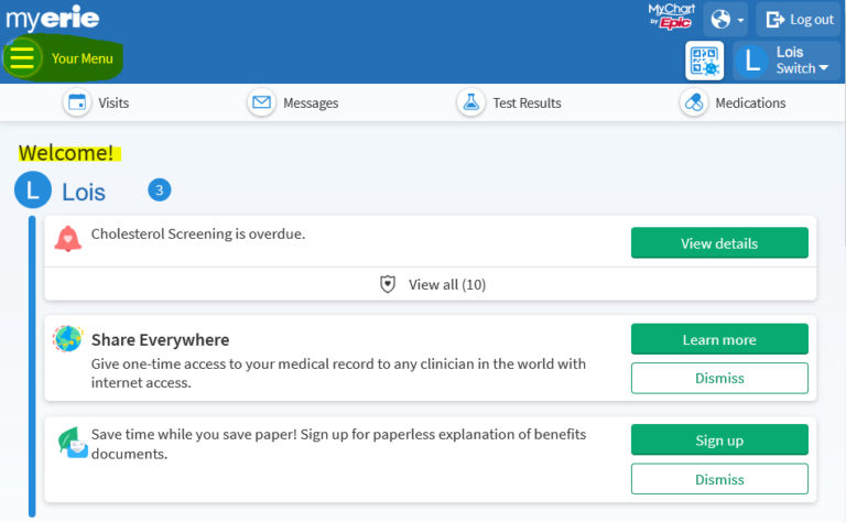 Erie MyChart Patient Portal Resource Center – Erie Family Health Centers